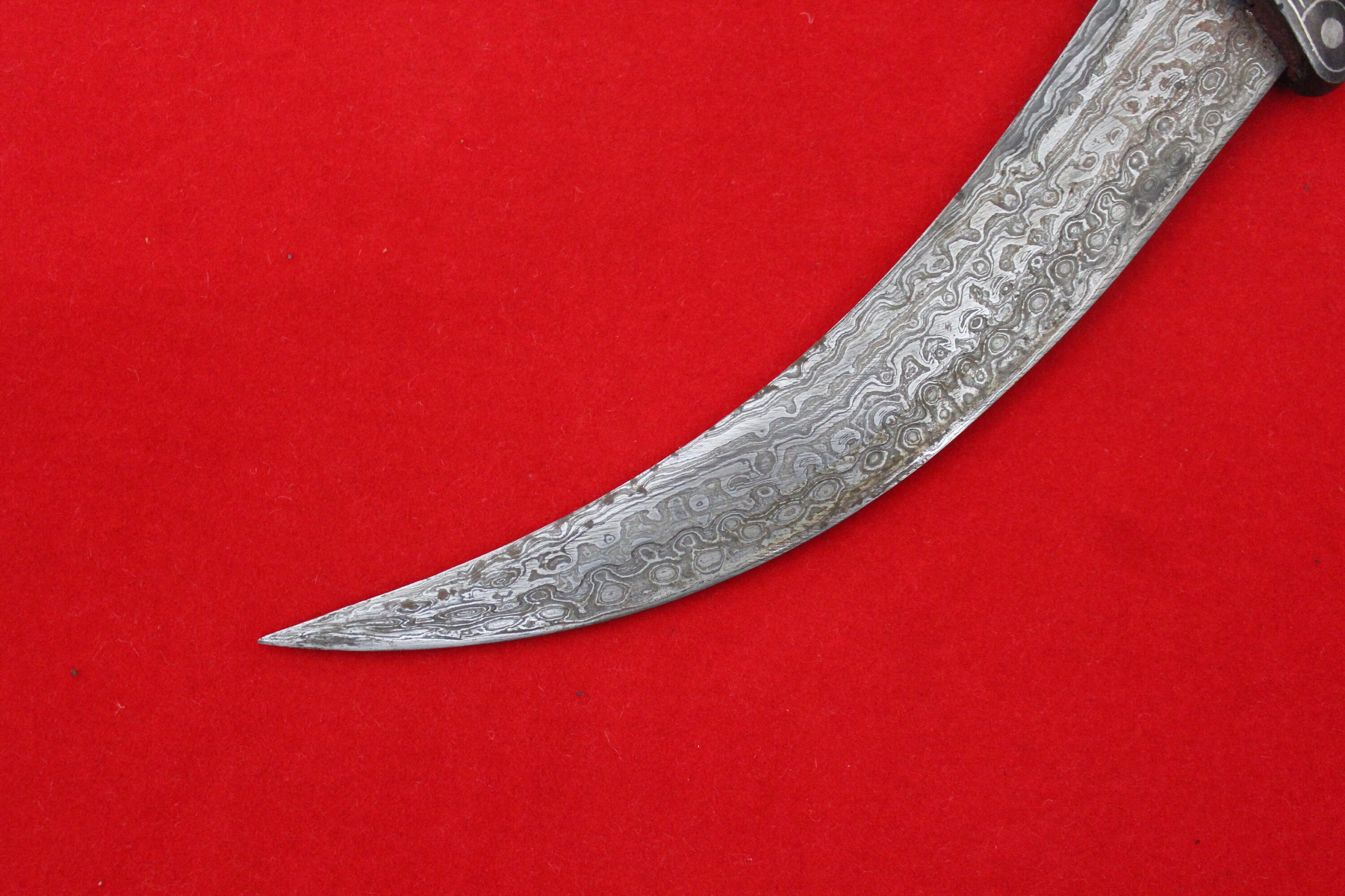 Vtg Indo-persian Mughal Islamic Crown Silver Damascus Dagger - Etsy