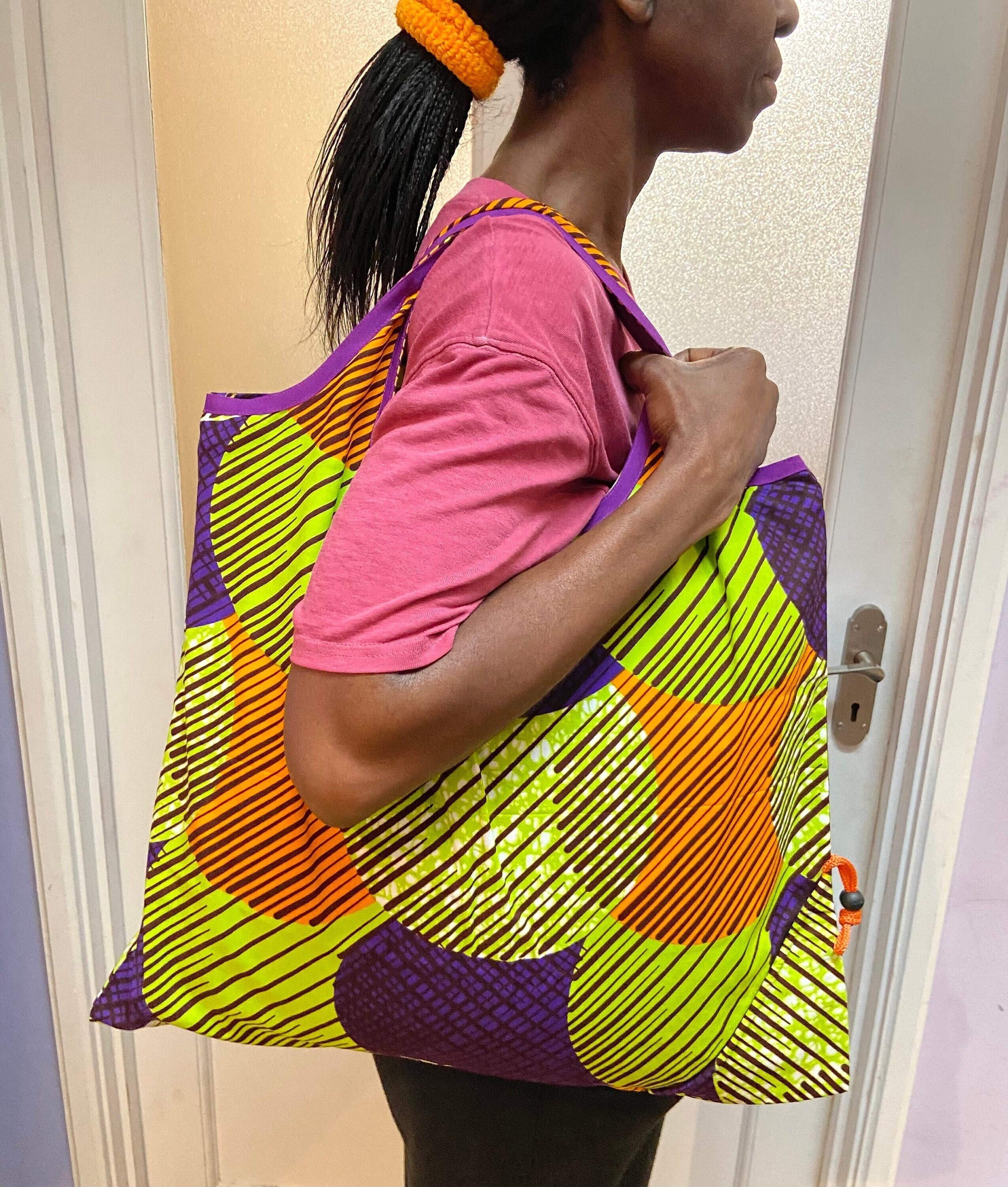 African Shopping Bag/reusable Bag/ Sac Africain/ BYO Bag/diaper Bag ...