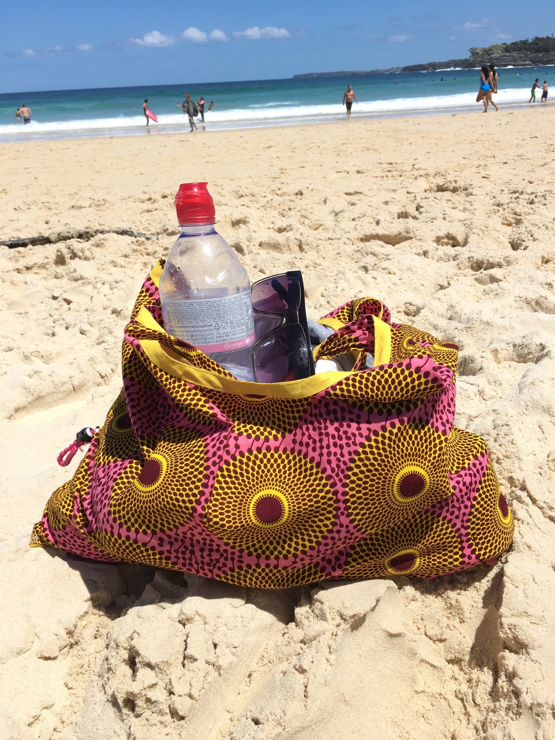 African Bag/ Sac Africain/ BYO Bag/reusable Tote/ African Wax/ Shopper ...