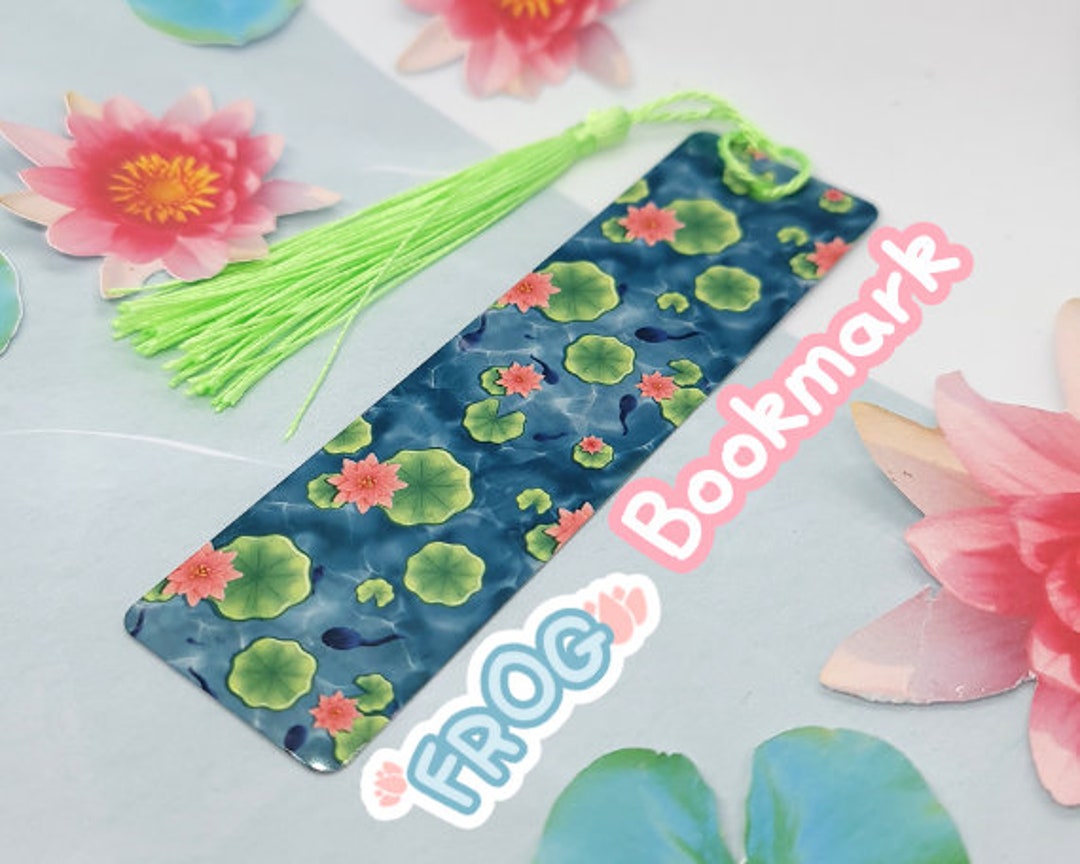 Handmade Bookmark | Frog Lover Gift | Cottagecore Art | Kawaii ...