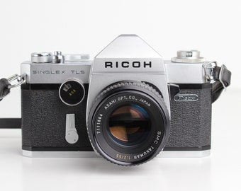 Ricoh Singlex TLS SLR Camera With Fast Yashica Yashinon-ds 50 Mm F/1.7 ...