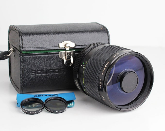 SOLIGOR C/D 500mm F/8 Mirror Lens With Nikon F Mount With ND Filters - Etsy