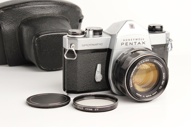 Honeywell PENTAX SPOTMATIC 35mm SLR Film Camera With 50mm F/1.4 Super ...