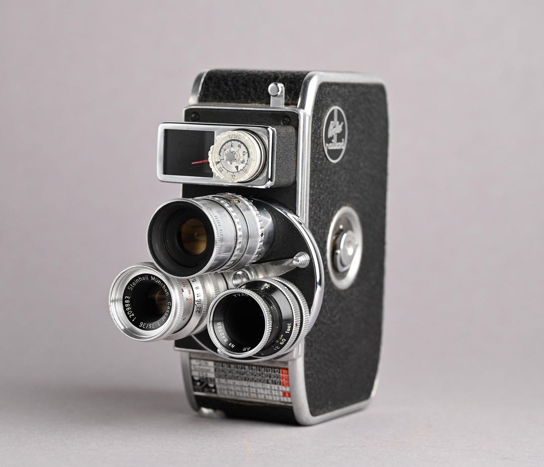 BOLEX PAILLARD D8L 8mm Motion Picture Film Camera With 3 Lenses - Motor ...