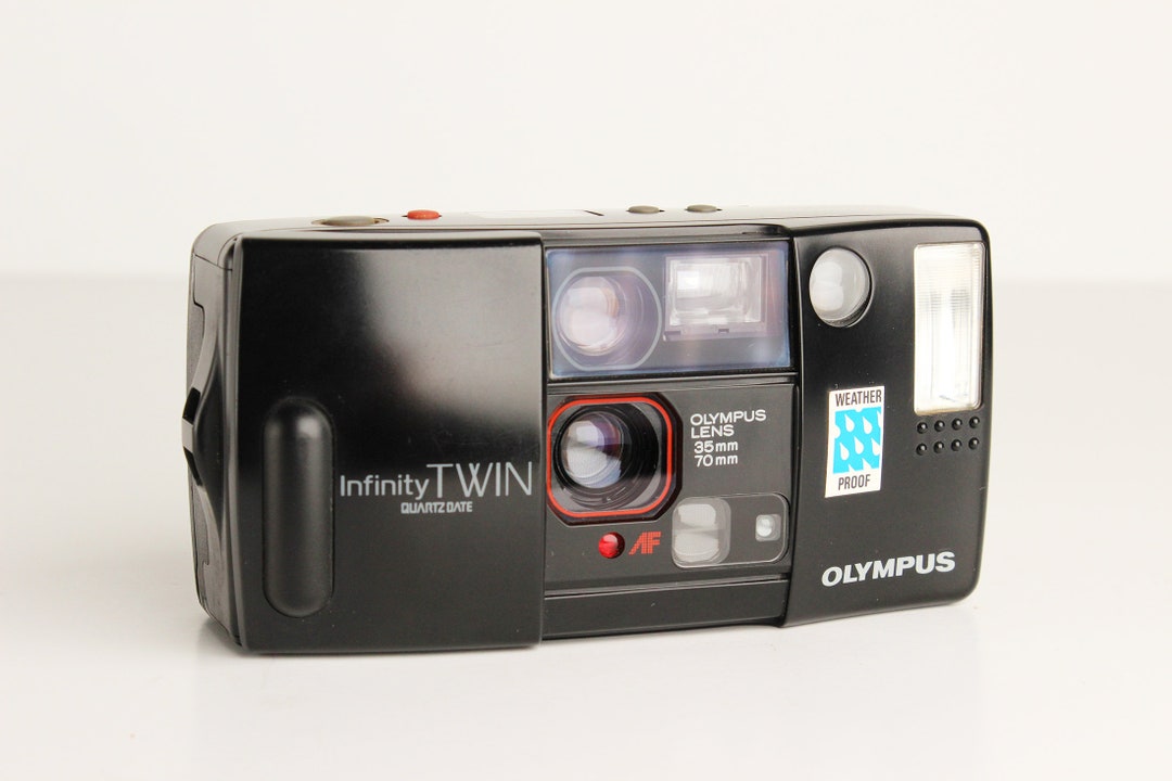 Olympus INFINITY TWIN Vintage Weatherproof Point-and-shoot 35mm Film ...