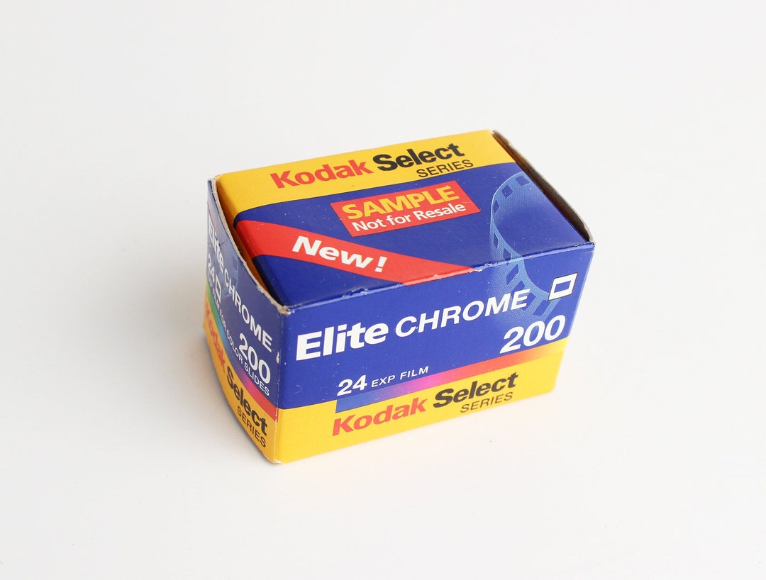 KODAK Elite CHROME 200 Color Slide Film 35mm 24 Exposures Expired 12/ ...