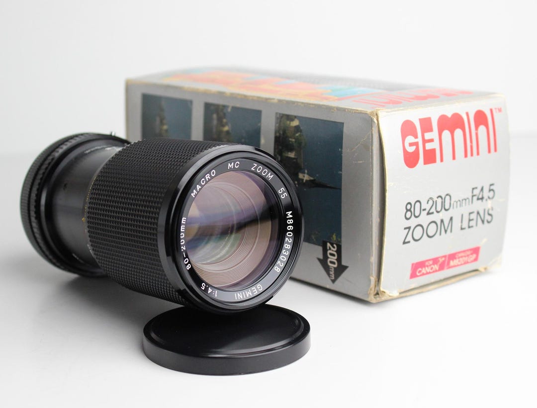 GEMINI 80-200mm F/4.5 Macro MC Zoom Lens for Canon FD - Mint in the Box ...