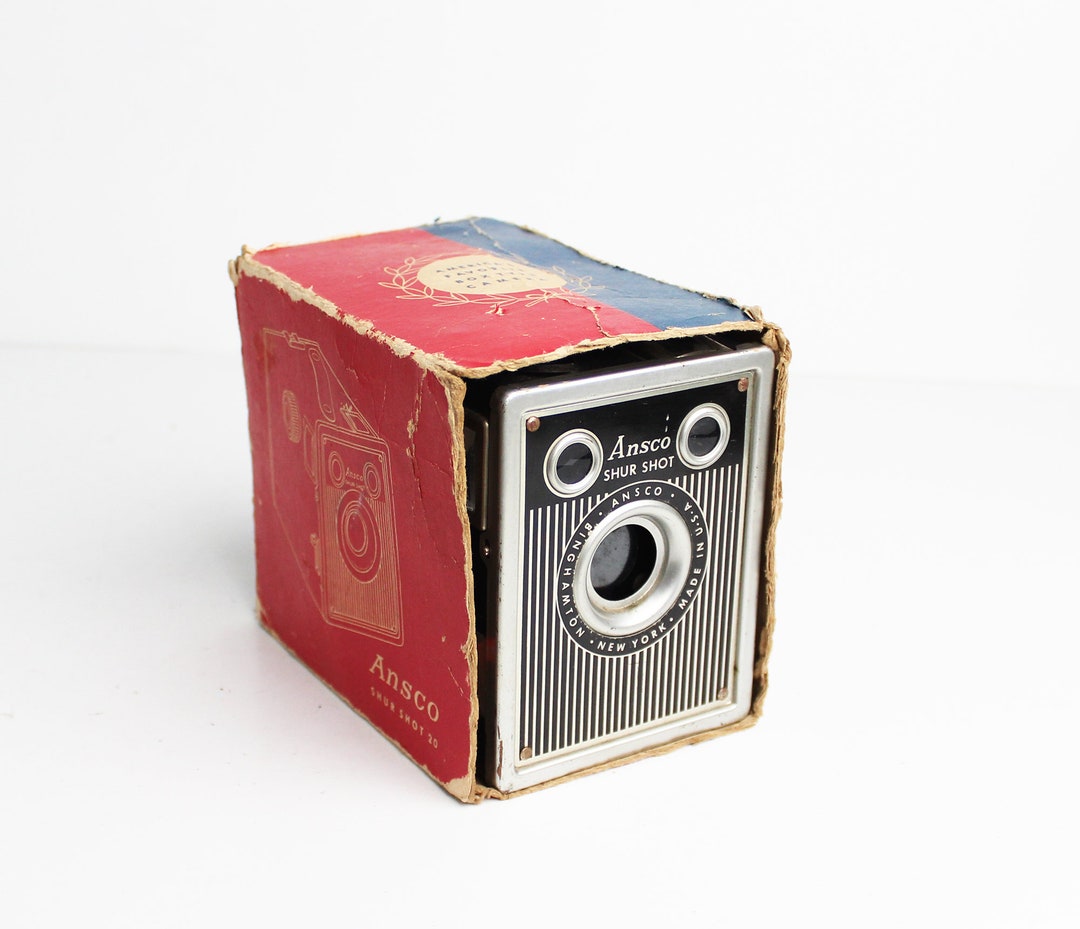 Vintage ANSCO SHUR SHOT 20 Box Camera Uses 120 Film With the Original ...