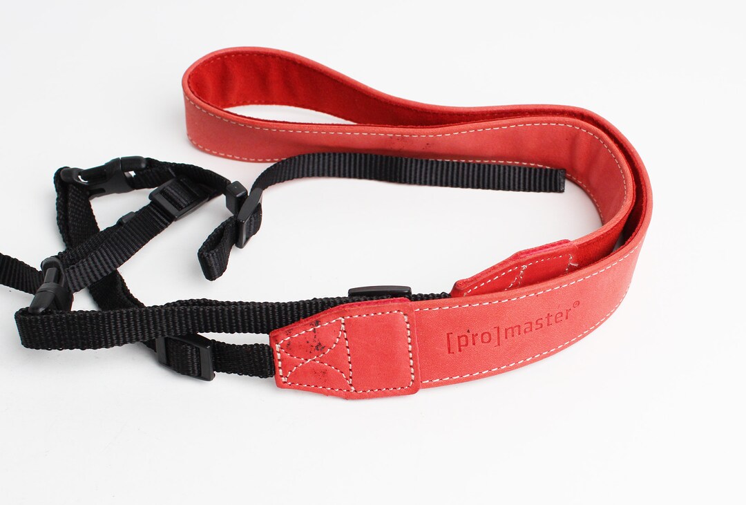 PRO Master Red Leather Camera Strap - Etsy