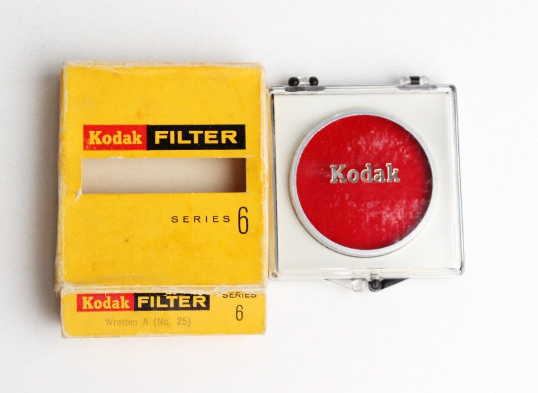 KODAK Series VI (6) Wratten A No.25 RED Drop-in Filter With Case and ...