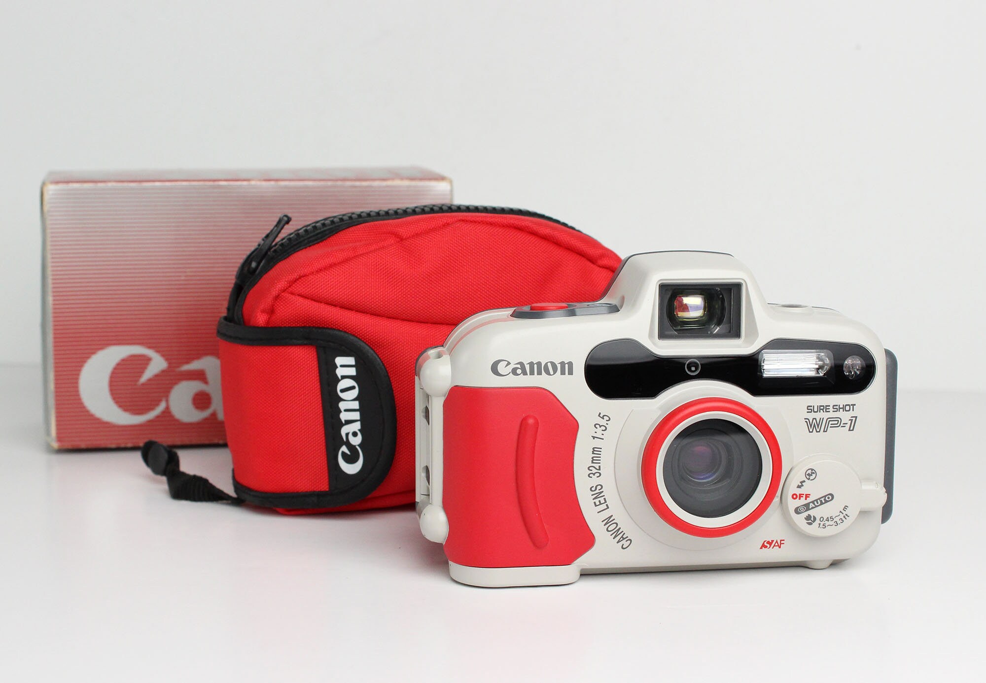 CANON Sure Shot WP-1 35mm Waterproof Camera Mint With Case and Box ...