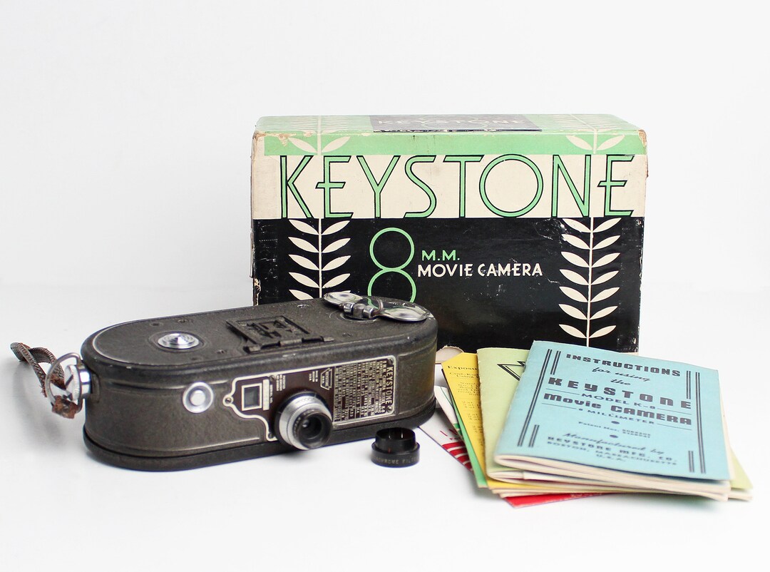 Vintage KEYSTONE K-8 8mm Movie Camera With Wollensak 13mm F/2.7 Cine ...