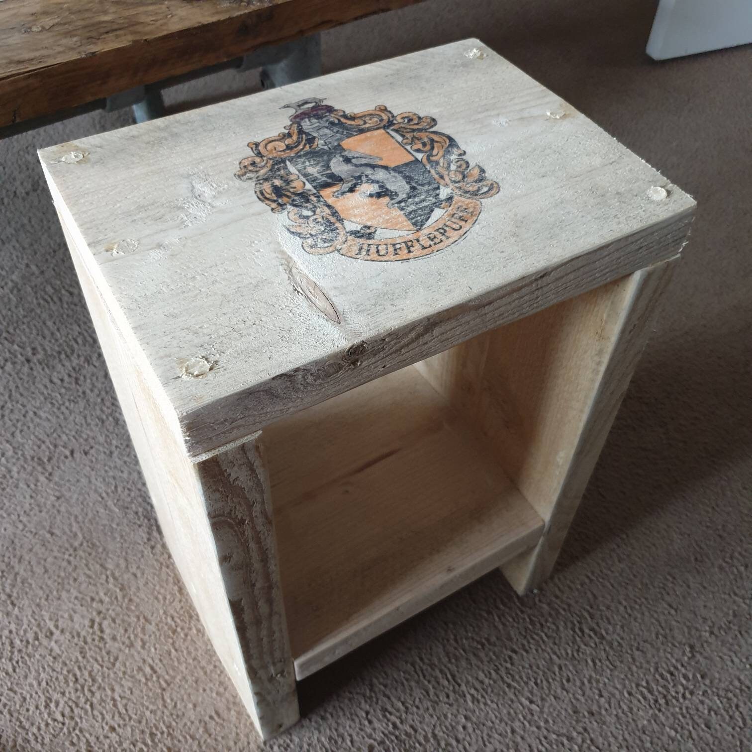 Handmade Bedside Table From Reclaimed Wood. | Etsy UK