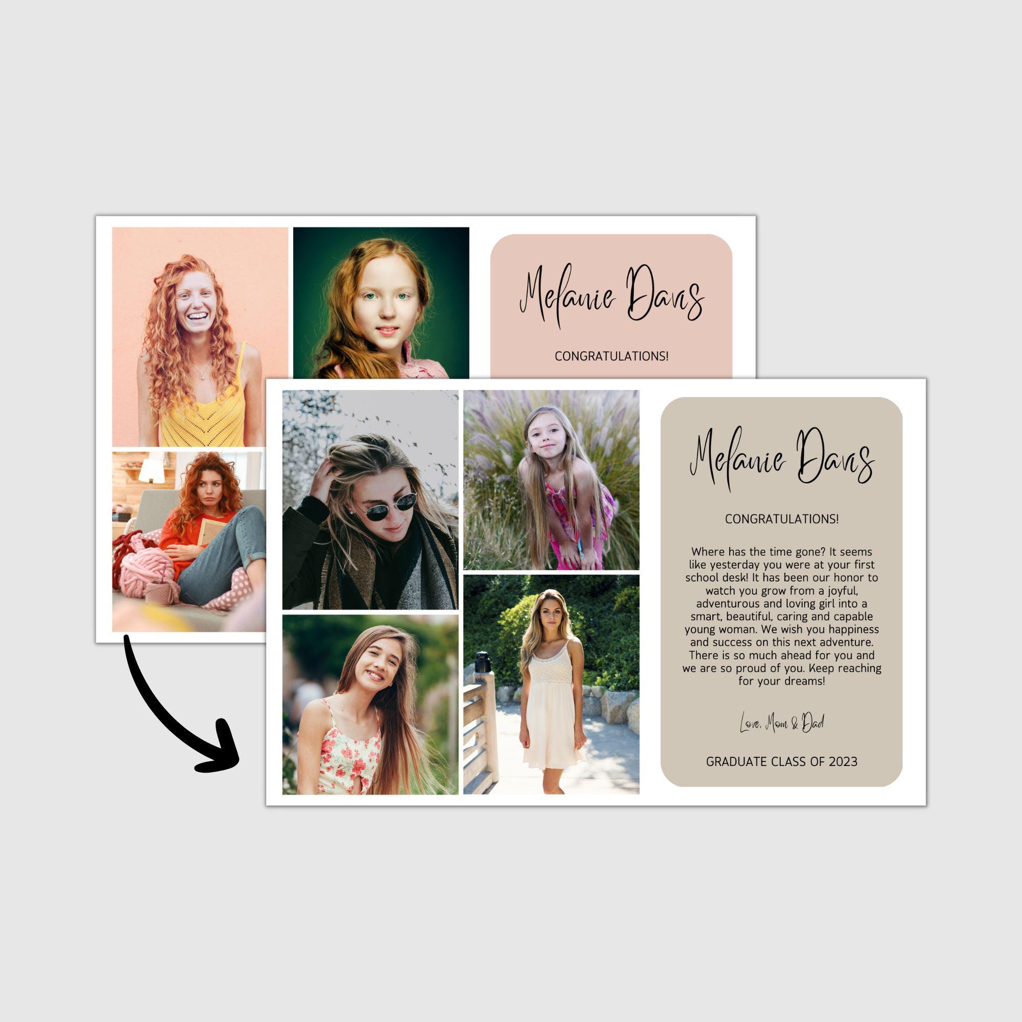 Half Page Yearbook Ad Template School Yearbook Ad Half Page Senior Ad ...
