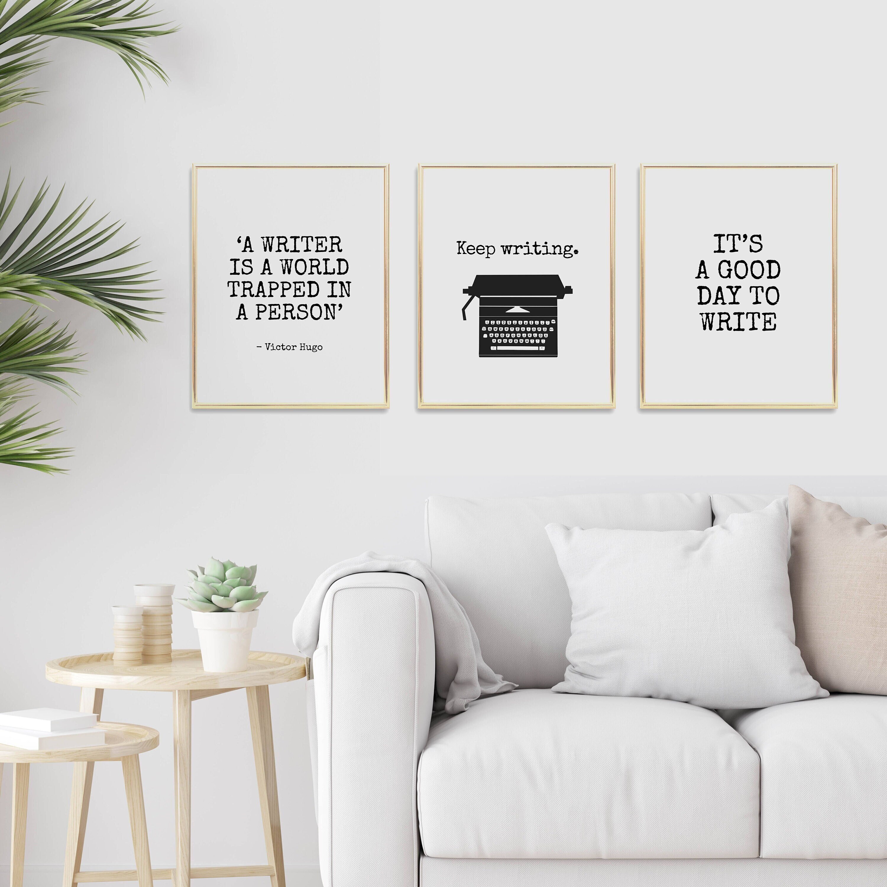 Writer Posters Gifts for Writers Keep Writing Set of 3 - Etsy