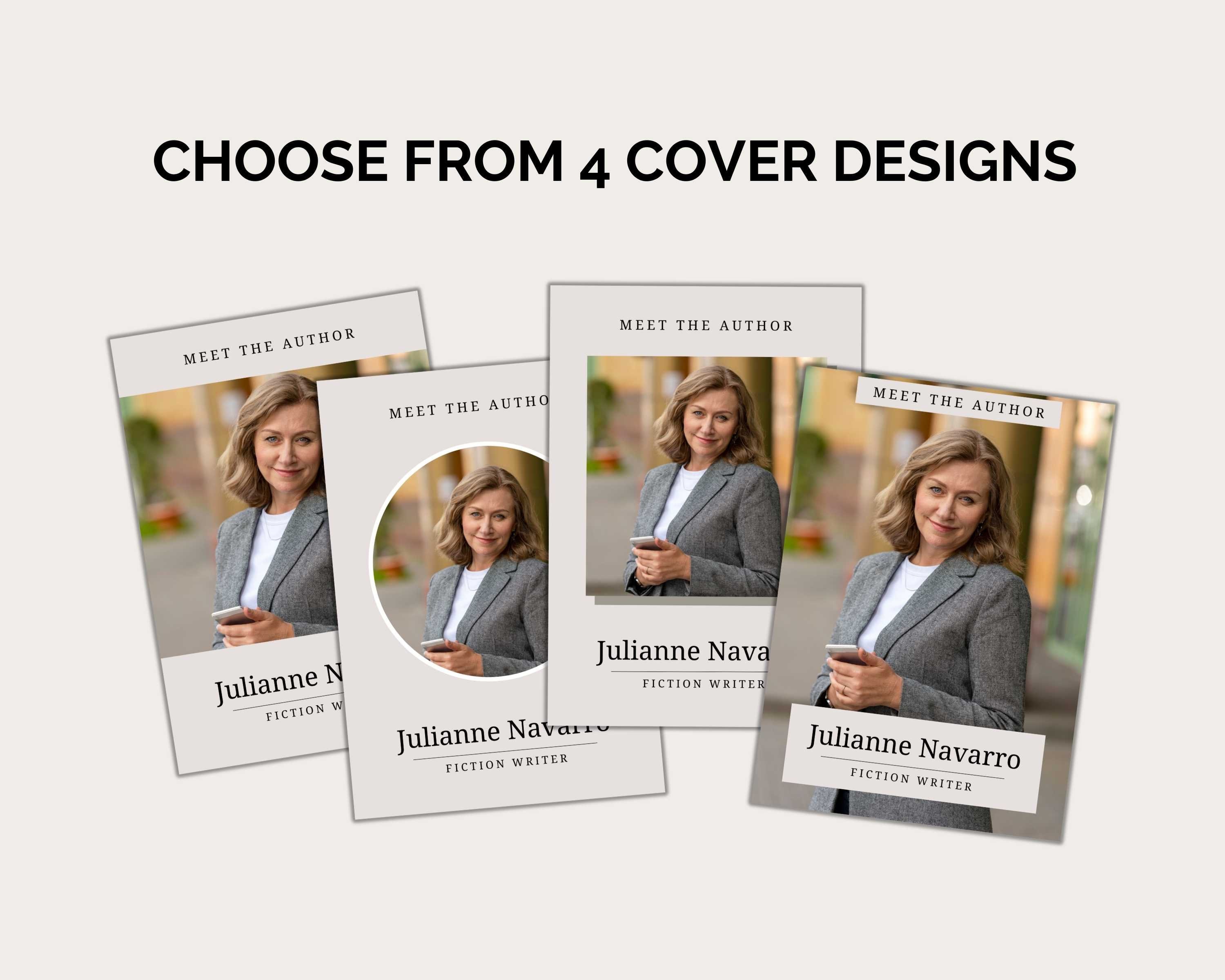 Author Media Kit Template Canva Author Press Kit Book Promotion Book ...