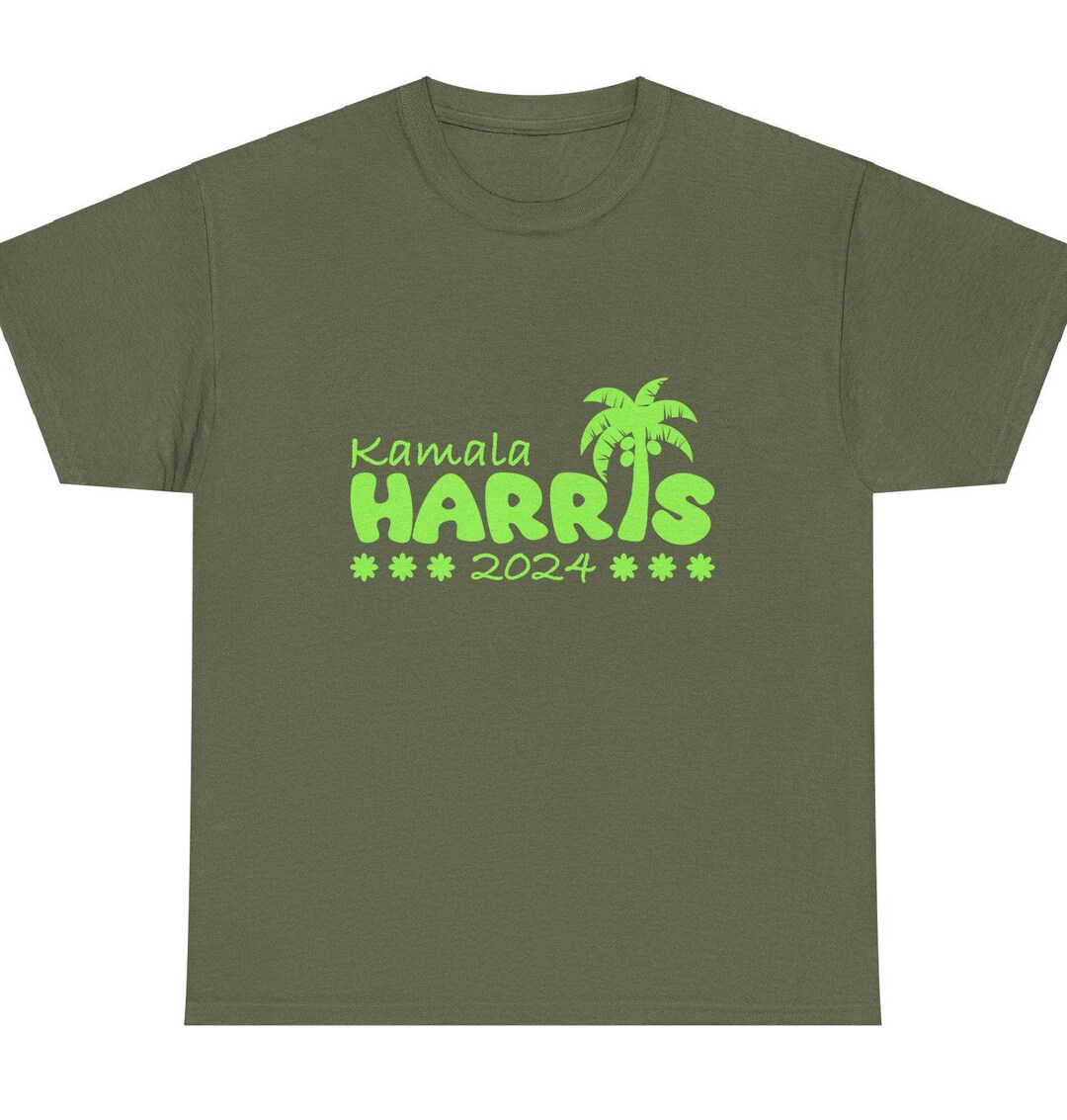 Kamala Harris Tim Walz Election 2024 Coconut Palm Tree Brat Green on ...