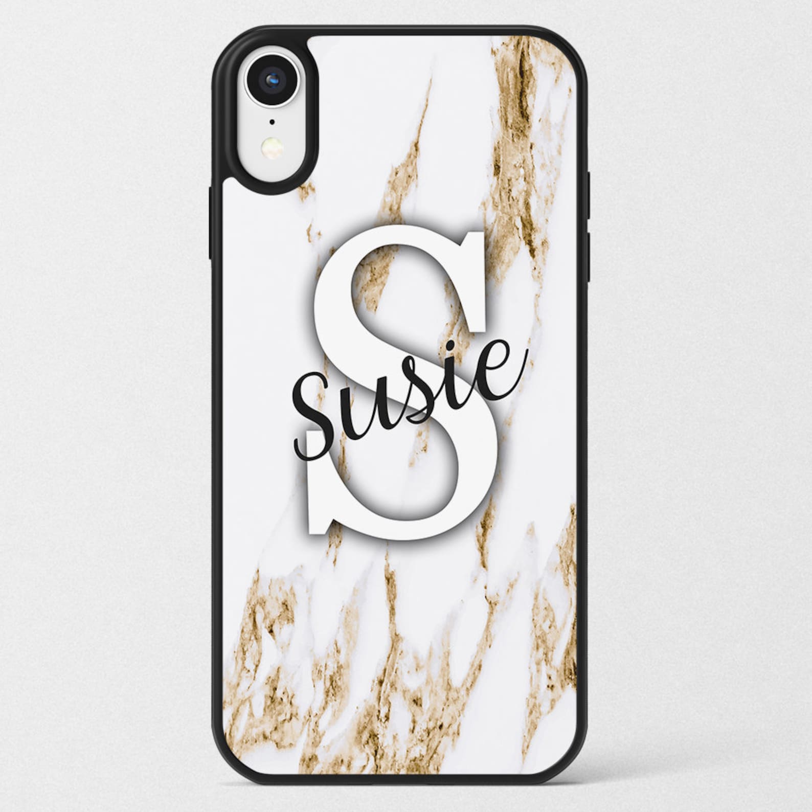 PERSONALISED Phone Case INITIAL Case Hard Plastic Marble Phone - Etsy UK