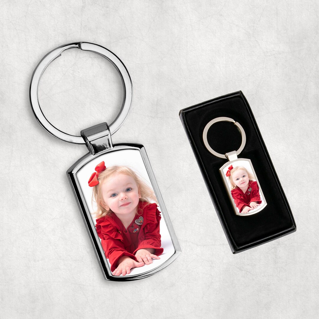Personalised Keyring, Photo Keychain, Customized With Any Picture ...