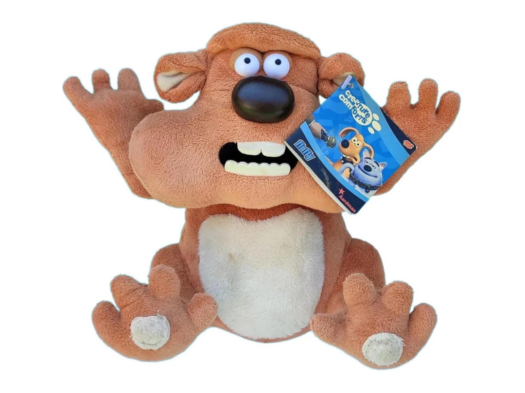 Vintage Creature Comforts Fluffy the Hamster Plush - 2003 - Aardman ...