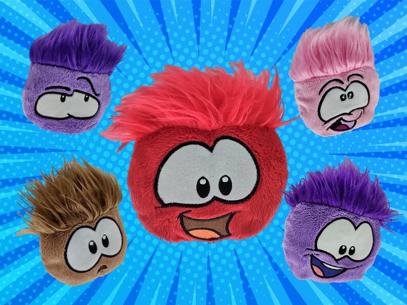 Club Penguin Puffles Plush Plushies 5 Bean Bags Series - Etsy