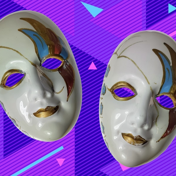 Ceramic Mardi Gras Mask - Etsy