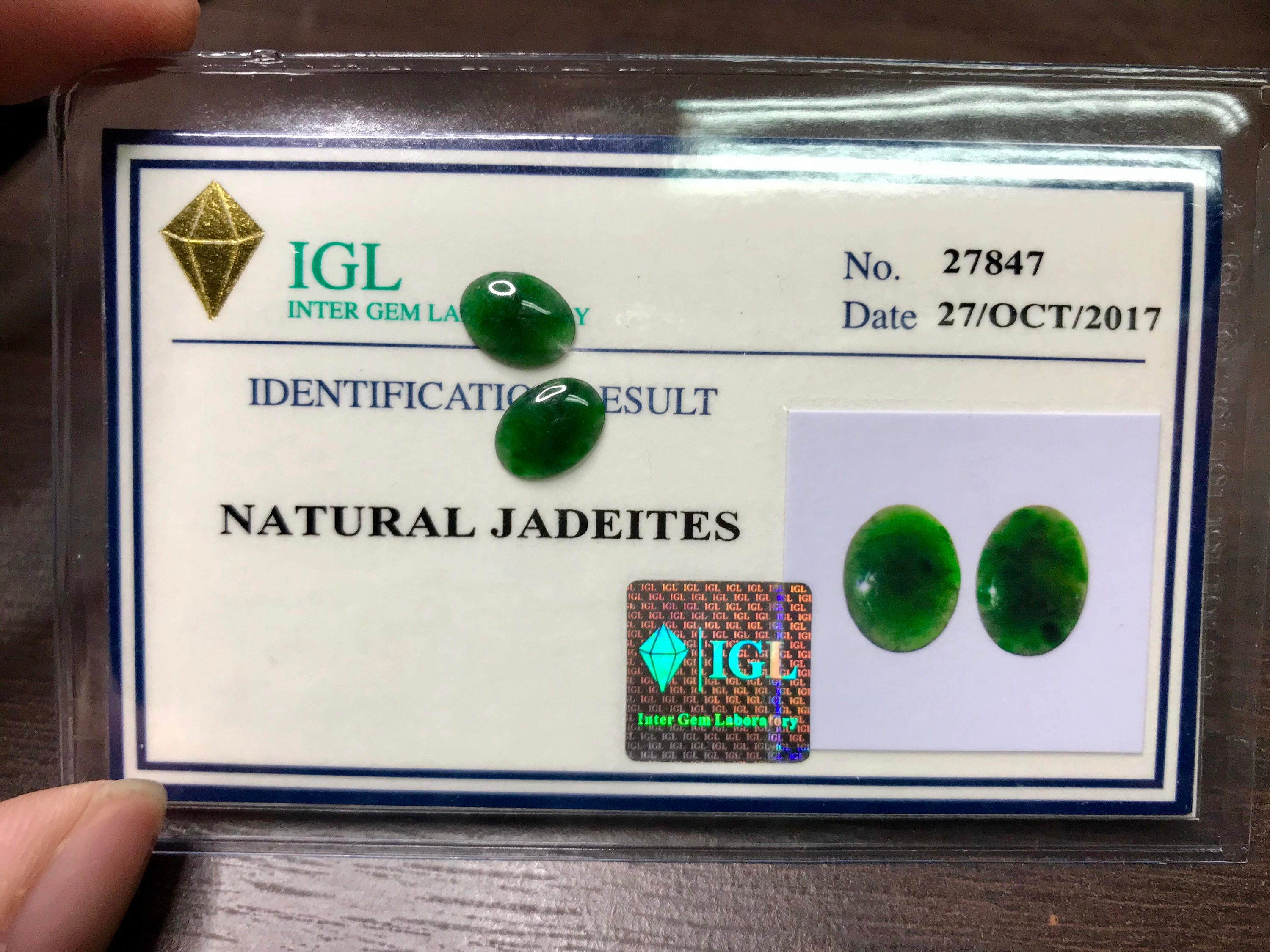 STUNNING Burmese Jade & VS Diamonds in 18k Solid White Gold - Etsy