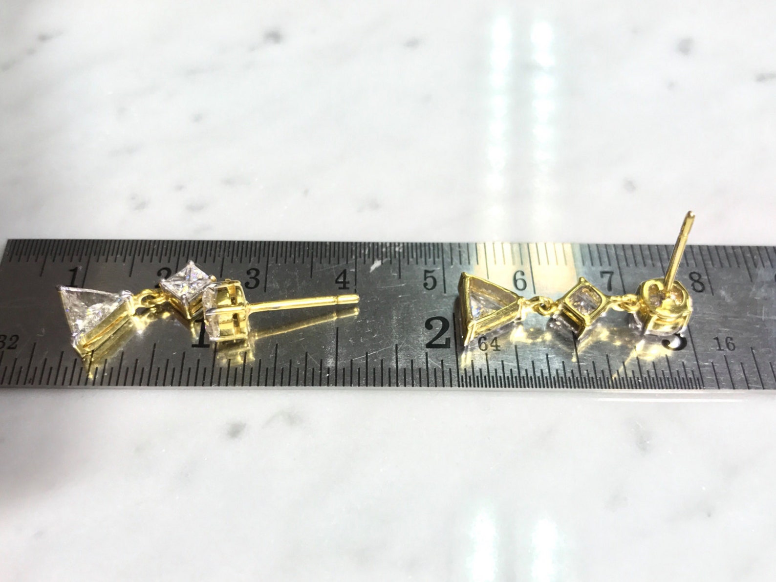 F/VVS 2.40TCW Sparkling Natural Diamond in 18K Solid Yellow Gold ...