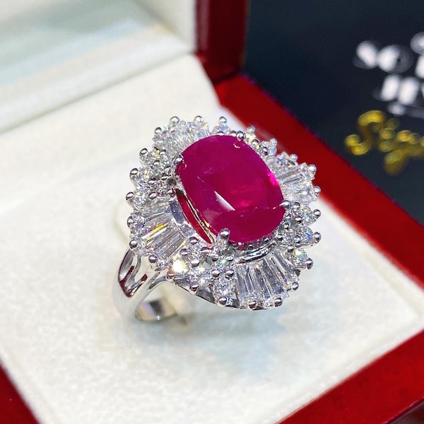 Burmese Natural Ruby Ring - Etsy