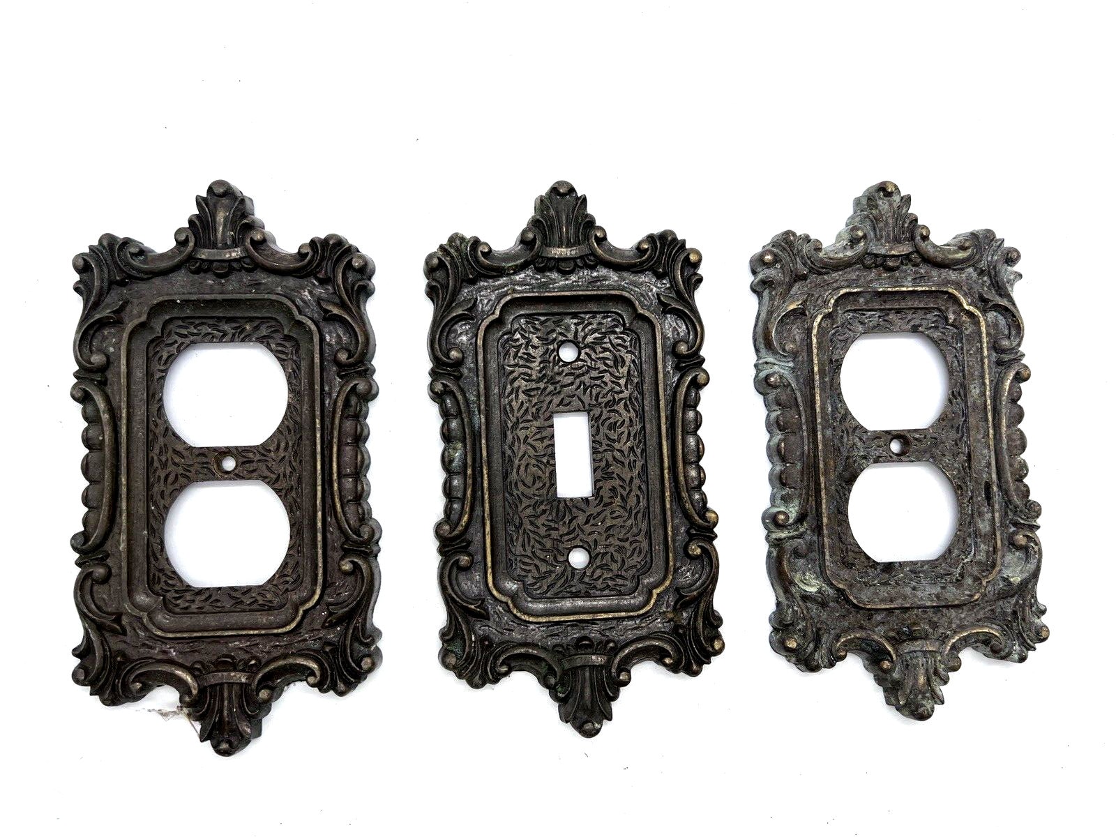 Antique Outlet Cover Brass - Etsy