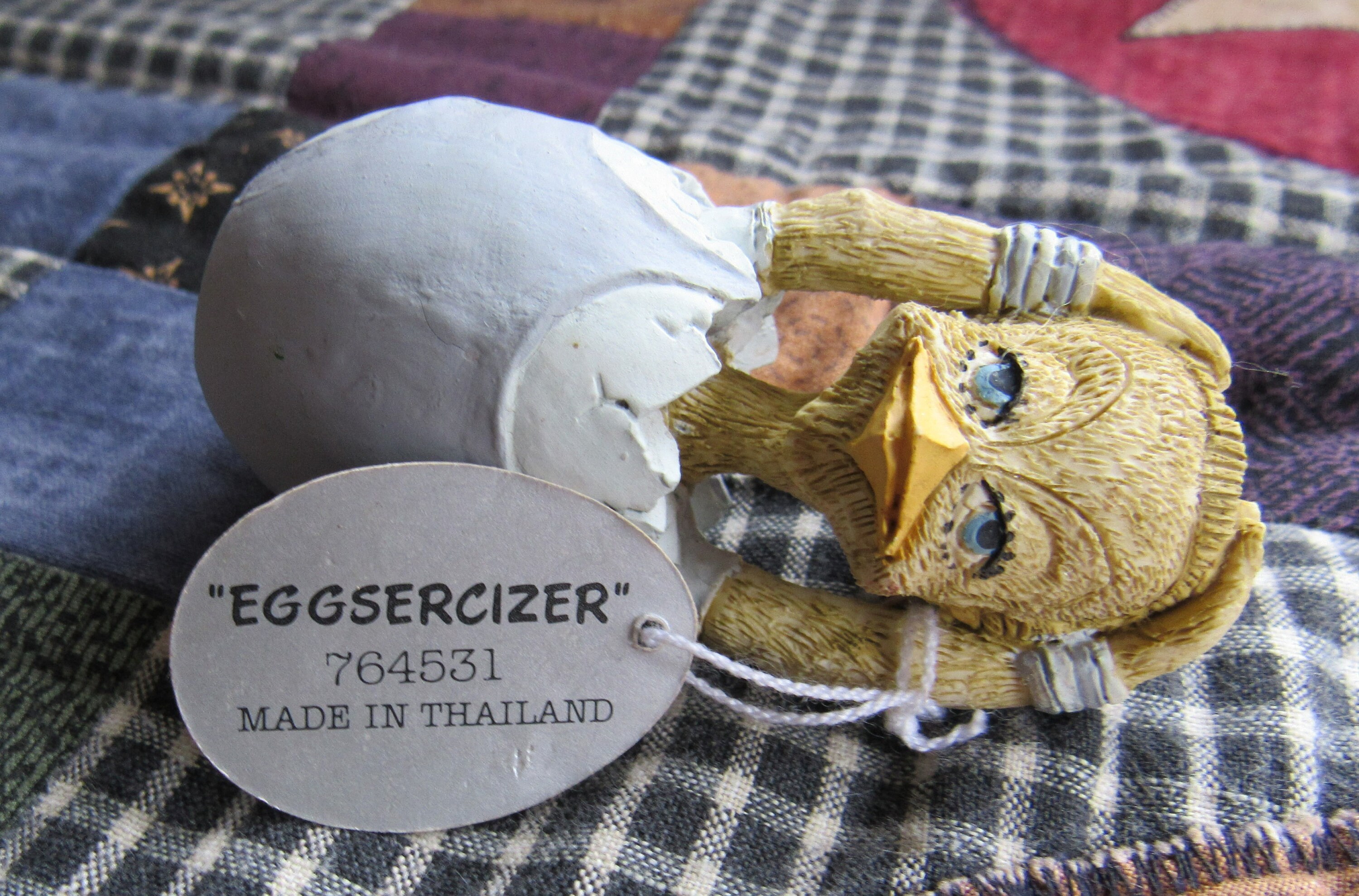 Eggbert Eggsercizer Figurine From the Eggbert and Friends - Etsy