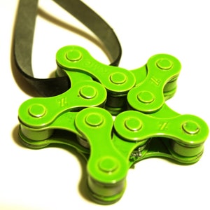 Snowflake / Christmas Star Bicycle Chain Tree Decoration Cute Handmade ...