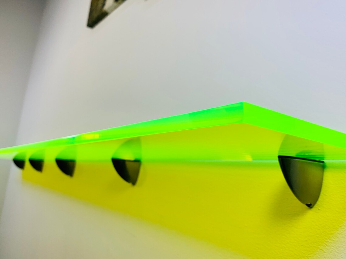 Perspex/acrylic Coloured Shelves Green Neon for Interiors - Etsy UK