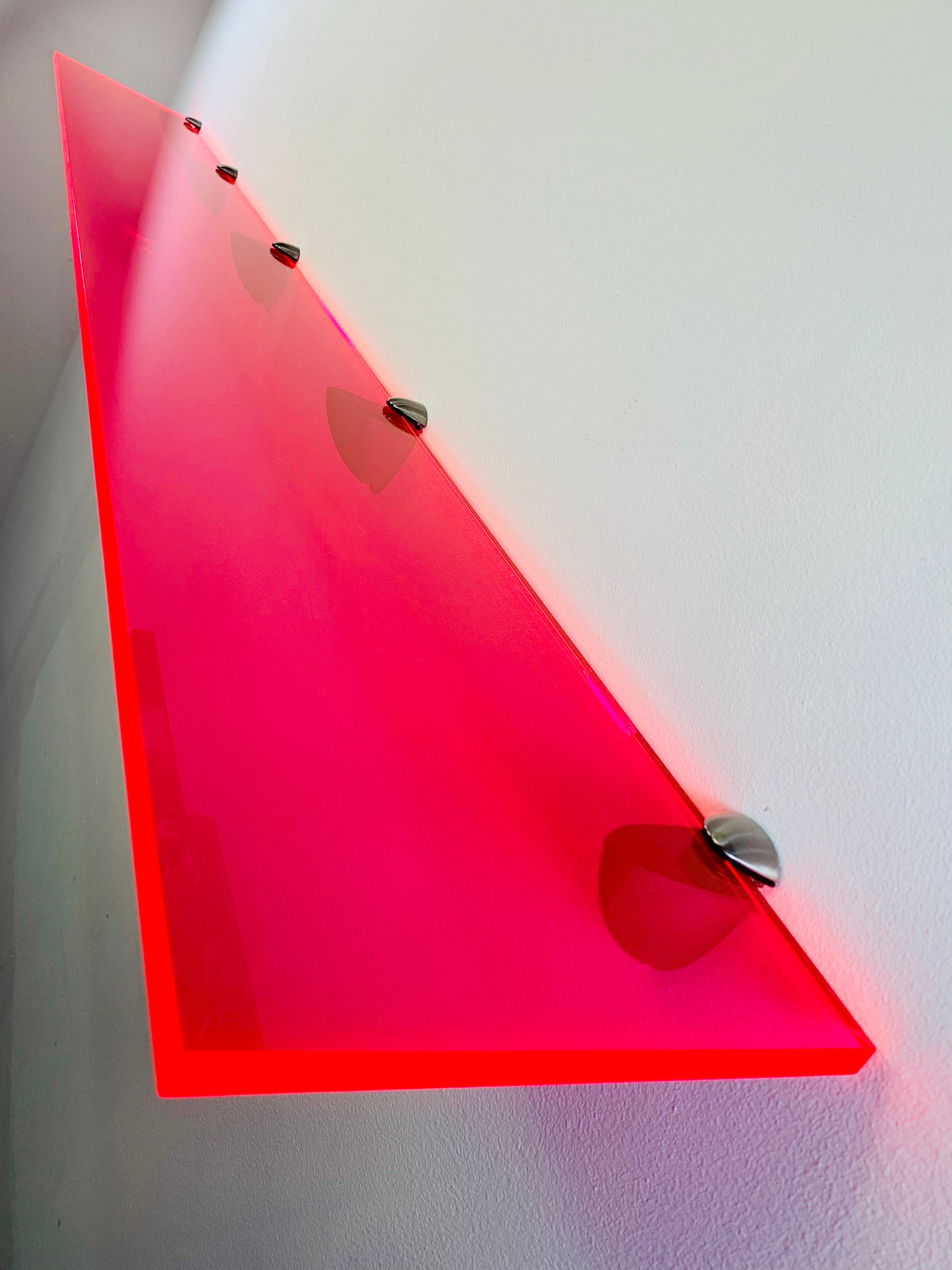 Perspex/acrylic Coloured Shelves Red Neon for Interiors - Etsy