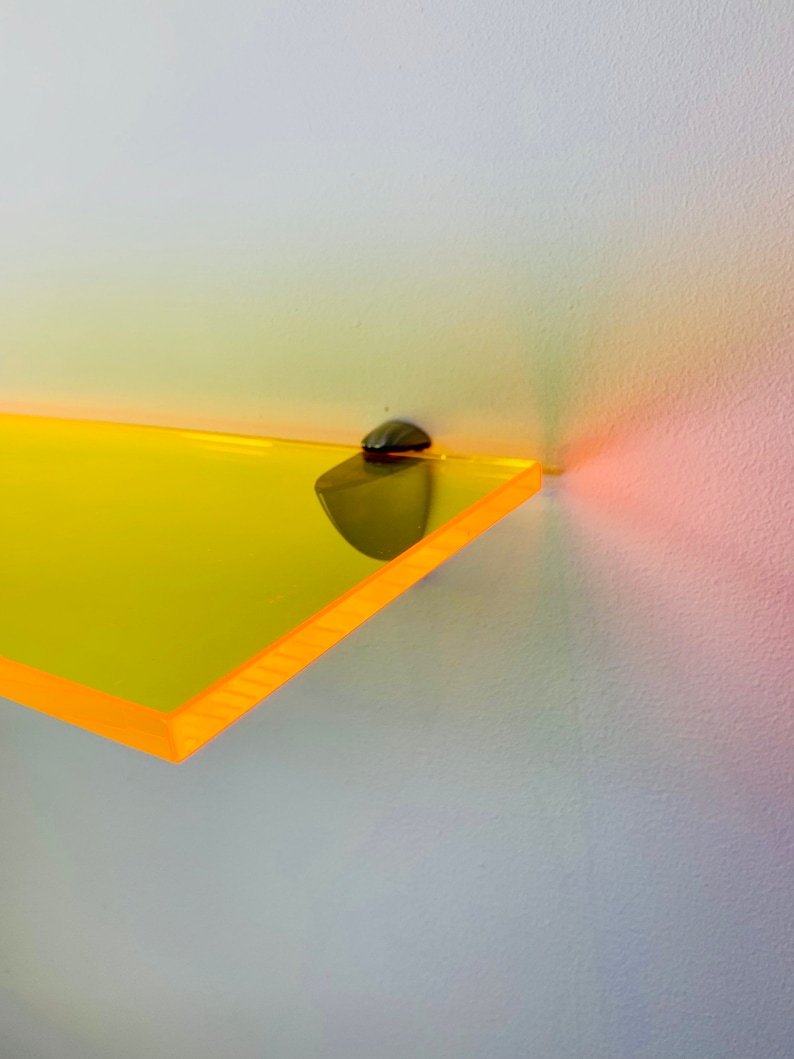 Neon Yellow Acrylic Shelf Available in Different Sizes | Etsy