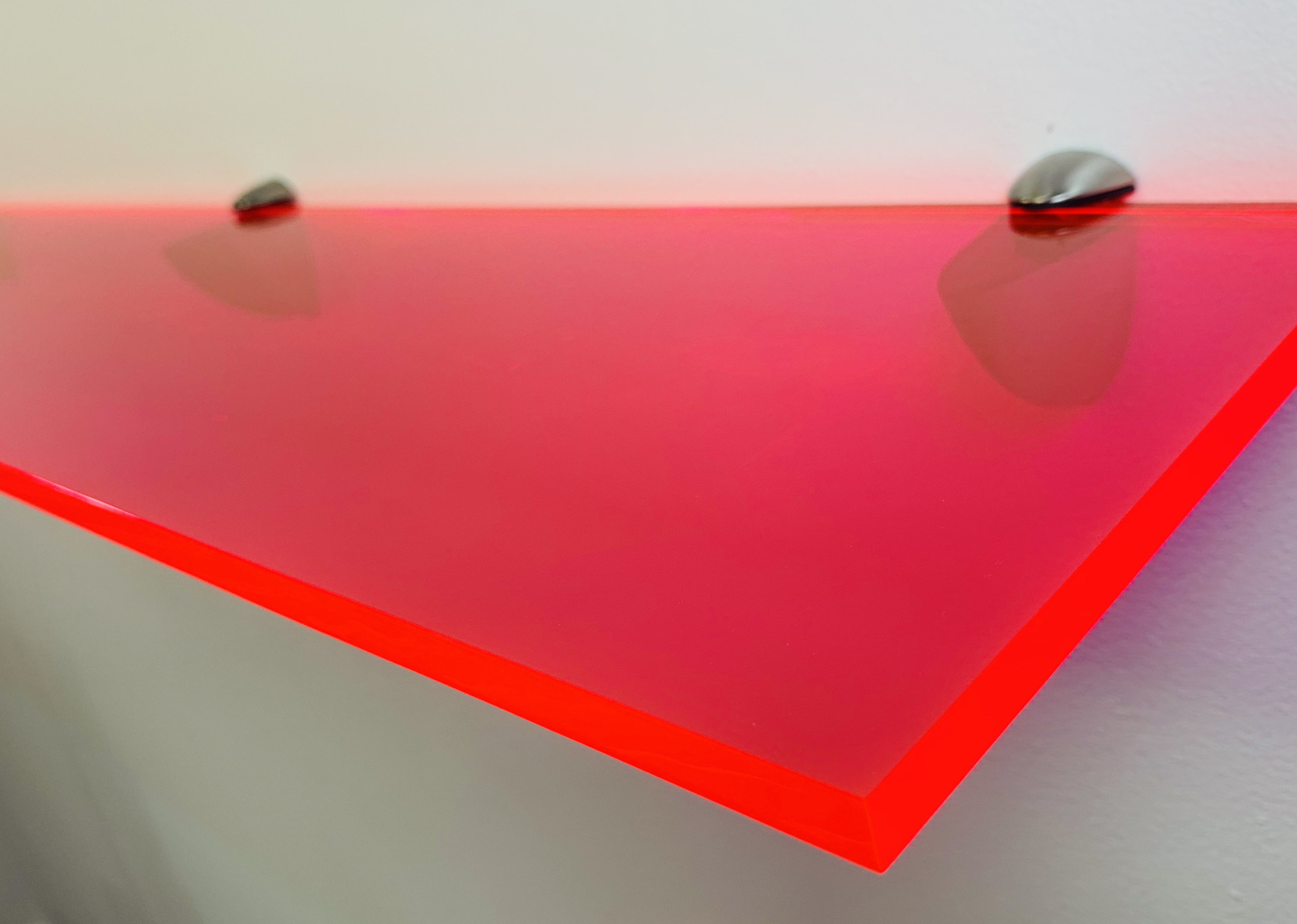 Perspex/acrylic Coloured Shelves Red Neon for Interiors - Etsy UK