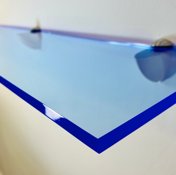 Perspex/acrylic Coloured Shelves Blue Neon for Interiors - Etsy
