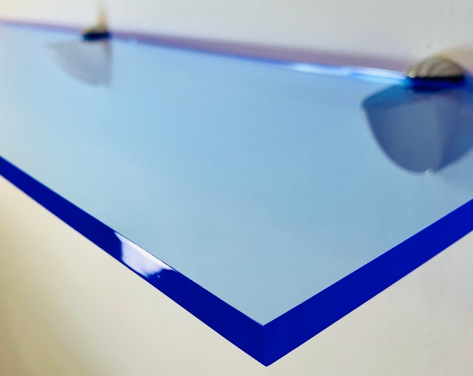 Perspex/acrylic Coloured Shelves - Blue Neon for Interiors - Etsy