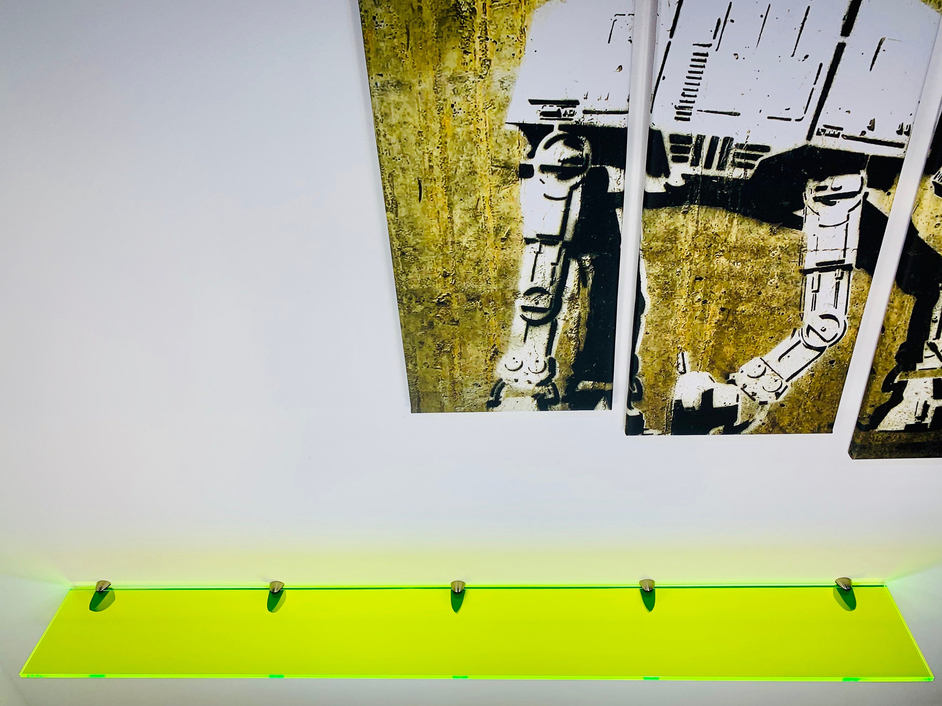 Perspex/acrylic Coloured Shelves Green Neon for Interiors - Etsy