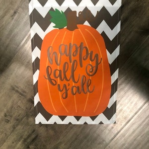 Happy Fall Yall Flag Fall Garden Flags Pumpkin Garden Flags Happy Fall ...