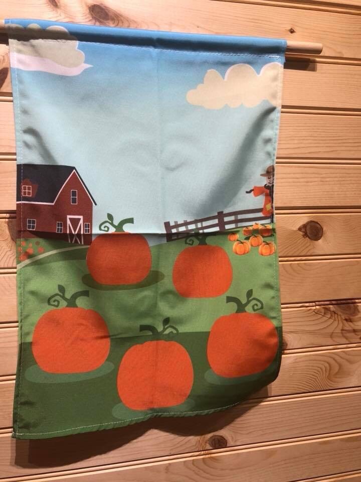 Pumpkin Patch Garden Flags Personalized Pumpkin Flags - Etsy