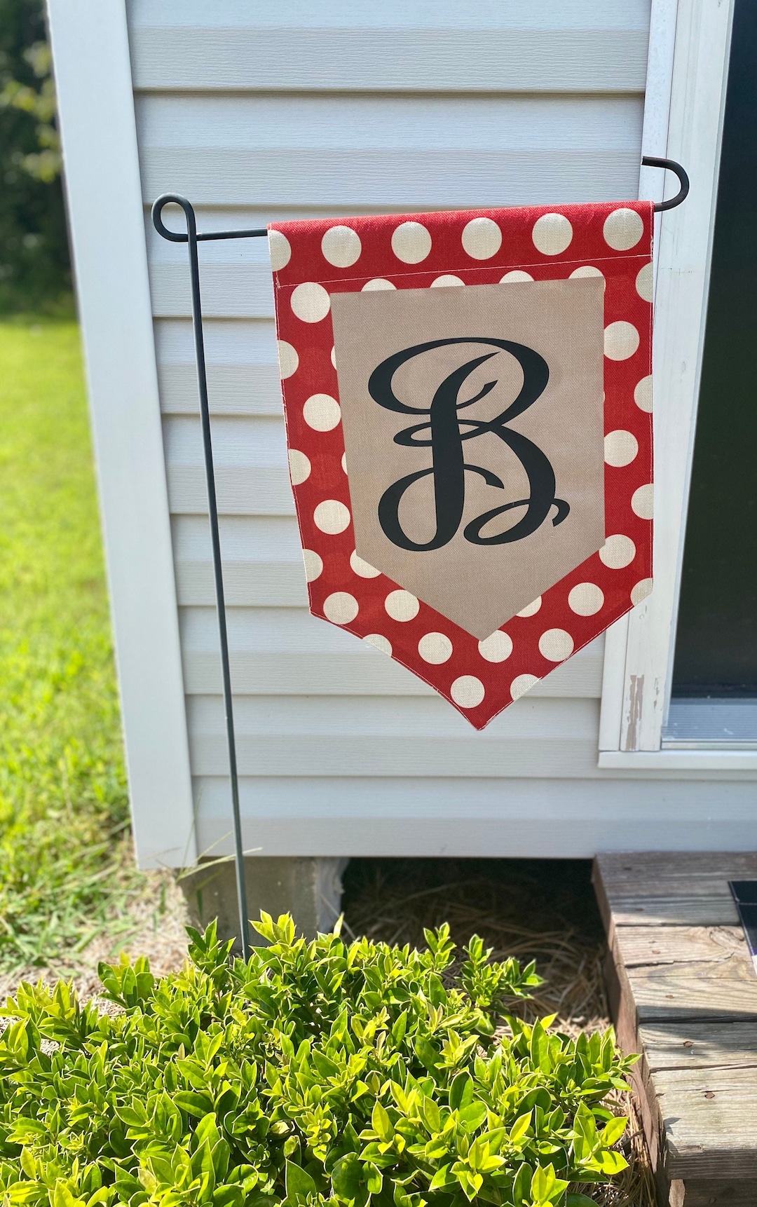 Red Garden Flag Valentines Day Garden Flag Polka Dot Garden Flag ...