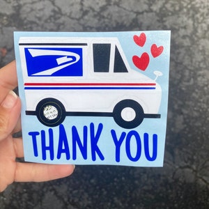 Postal Worker Decals Thank You Decals Mailbox Decals - Etsy