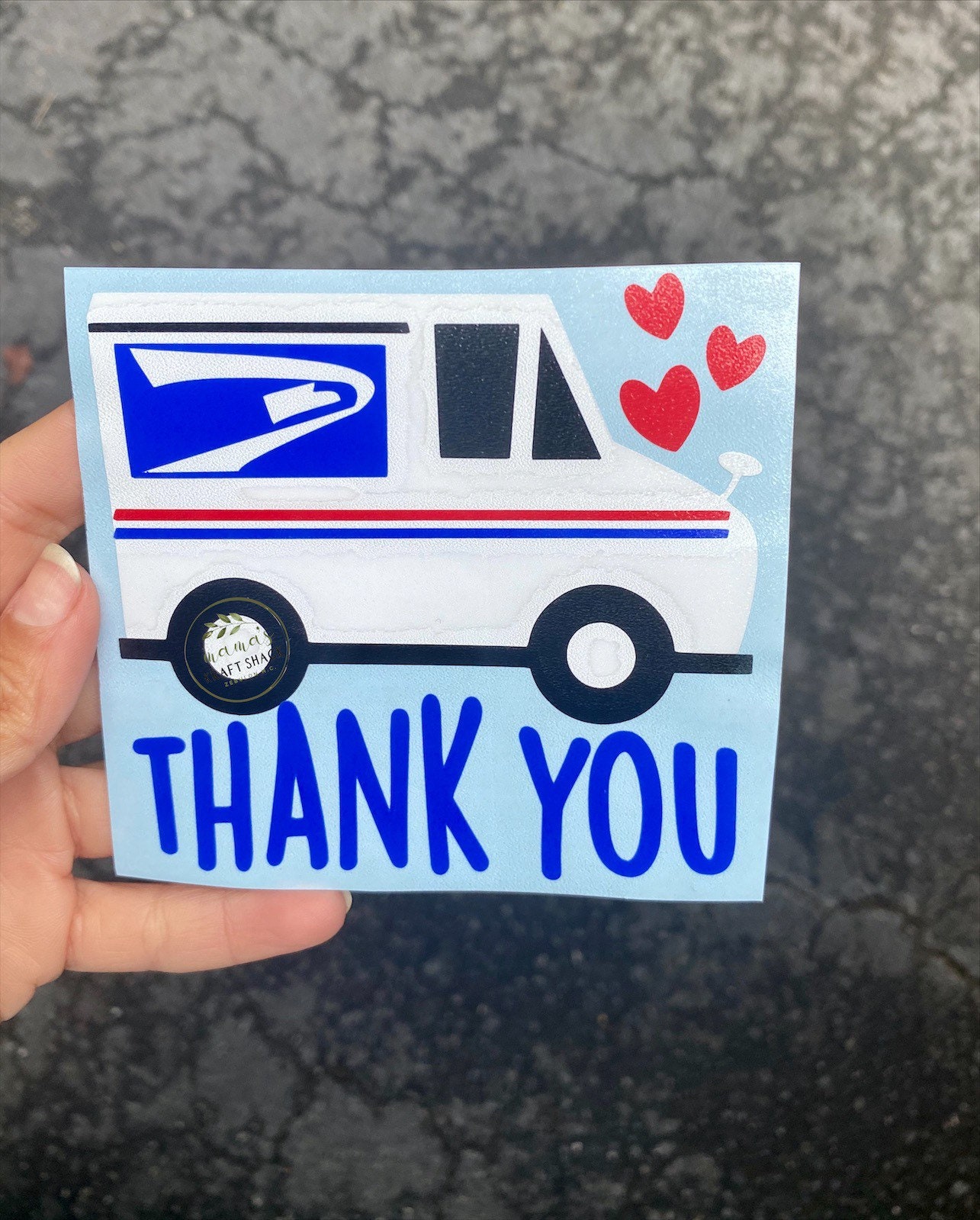 Postal Worker Decals | Thank You Decals | Mailbox Decals | Thank You ...