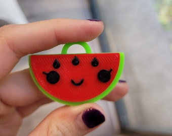 Watermelon Keychain - Etsy