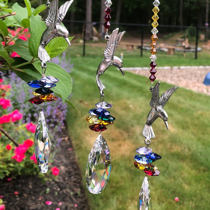 Hummingbird Crystal - Etsy