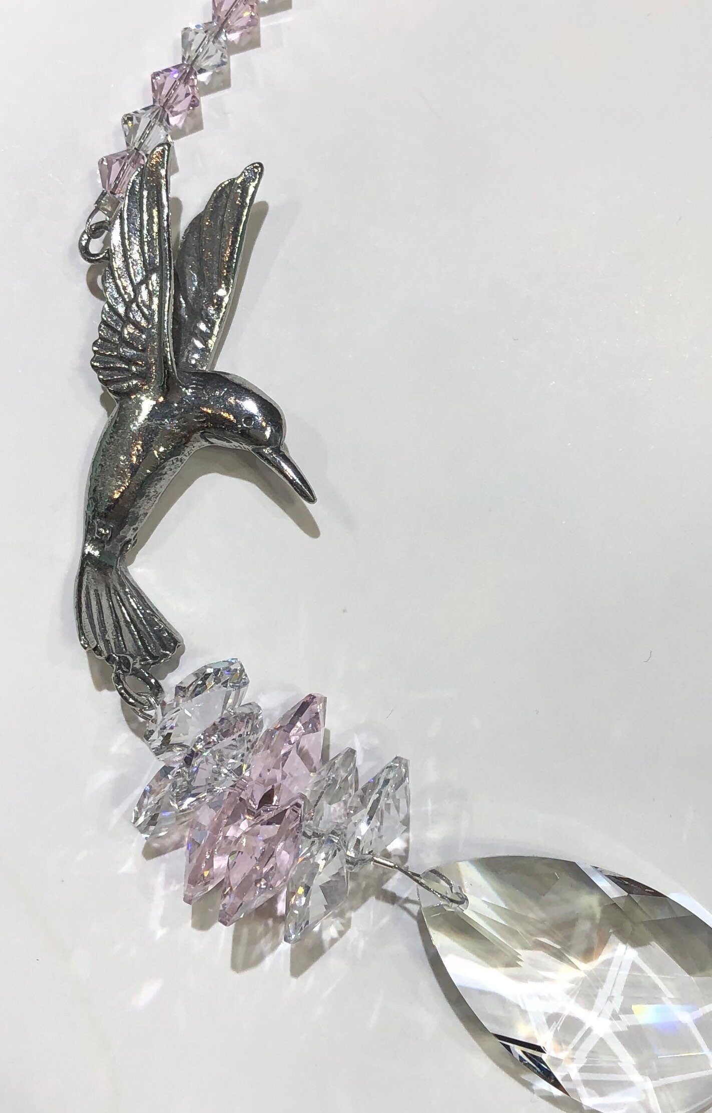 Hummingbird Crystal Suncatcher Rainbow Maker Hanging Prism - Etsy Canada