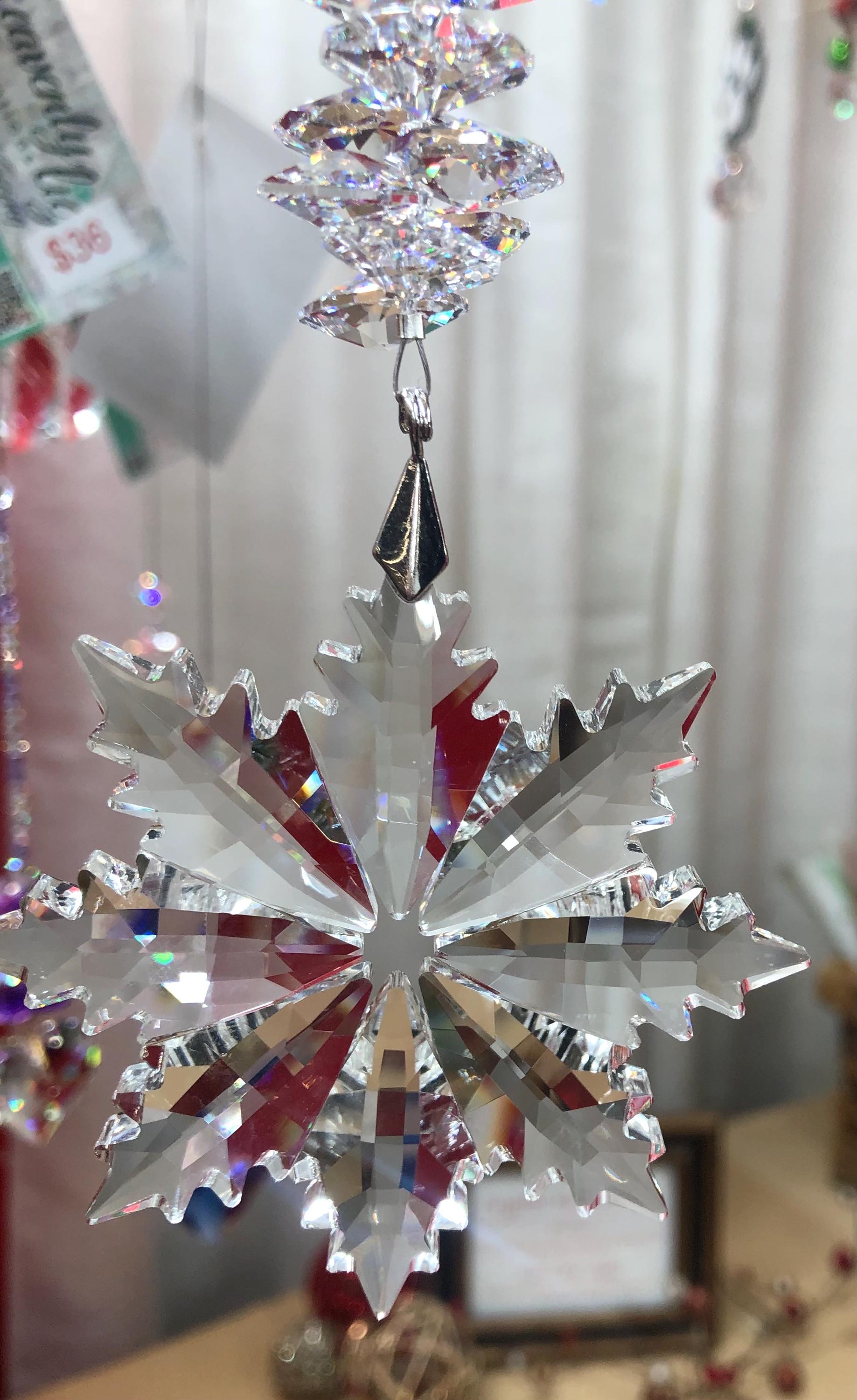 Crystal Snowflake Suncatcher: Rainbow Maker Window Hanging - Etsy