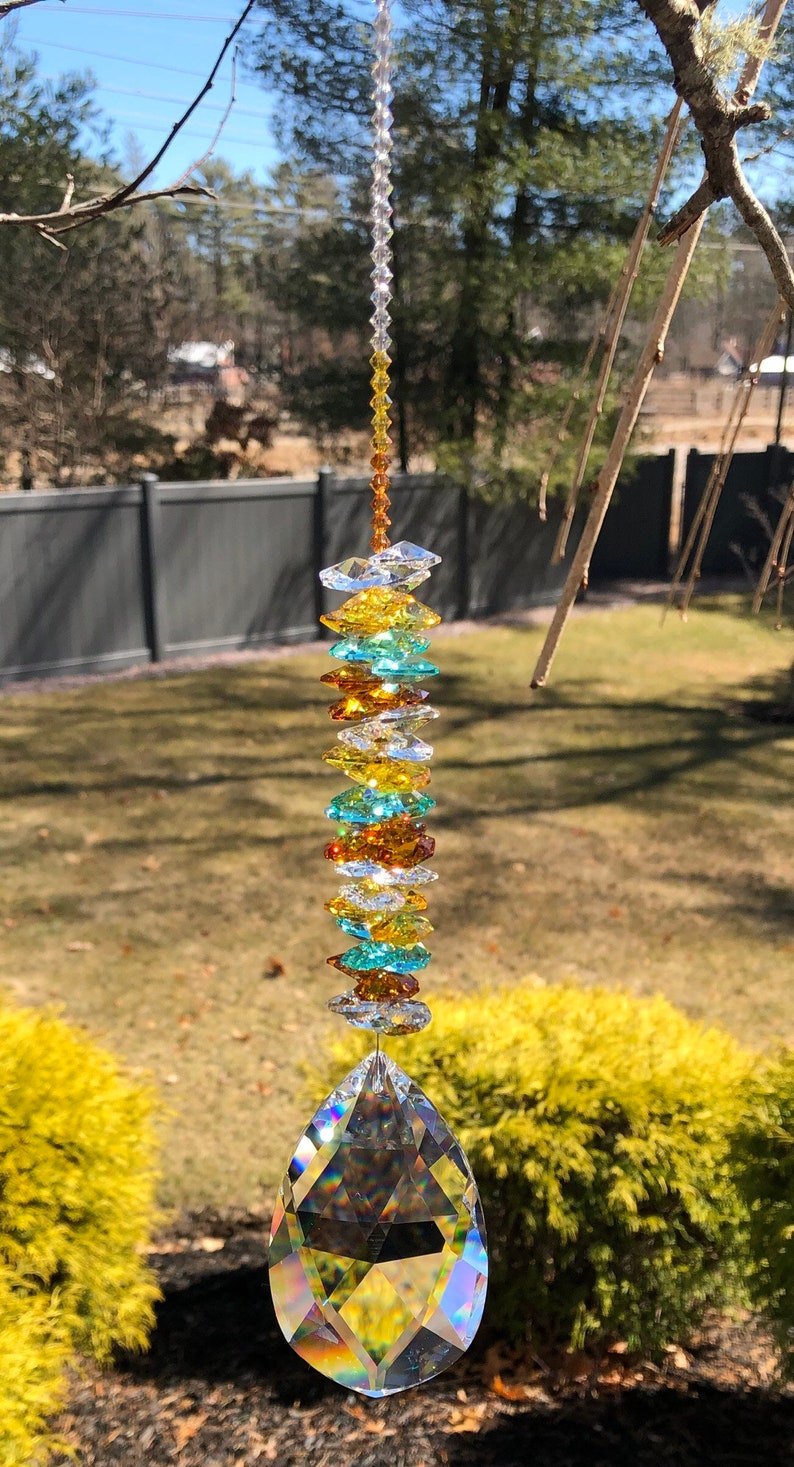 Large Crystal Suncatcher for Windows Rainbow Maker Multi | Etsy