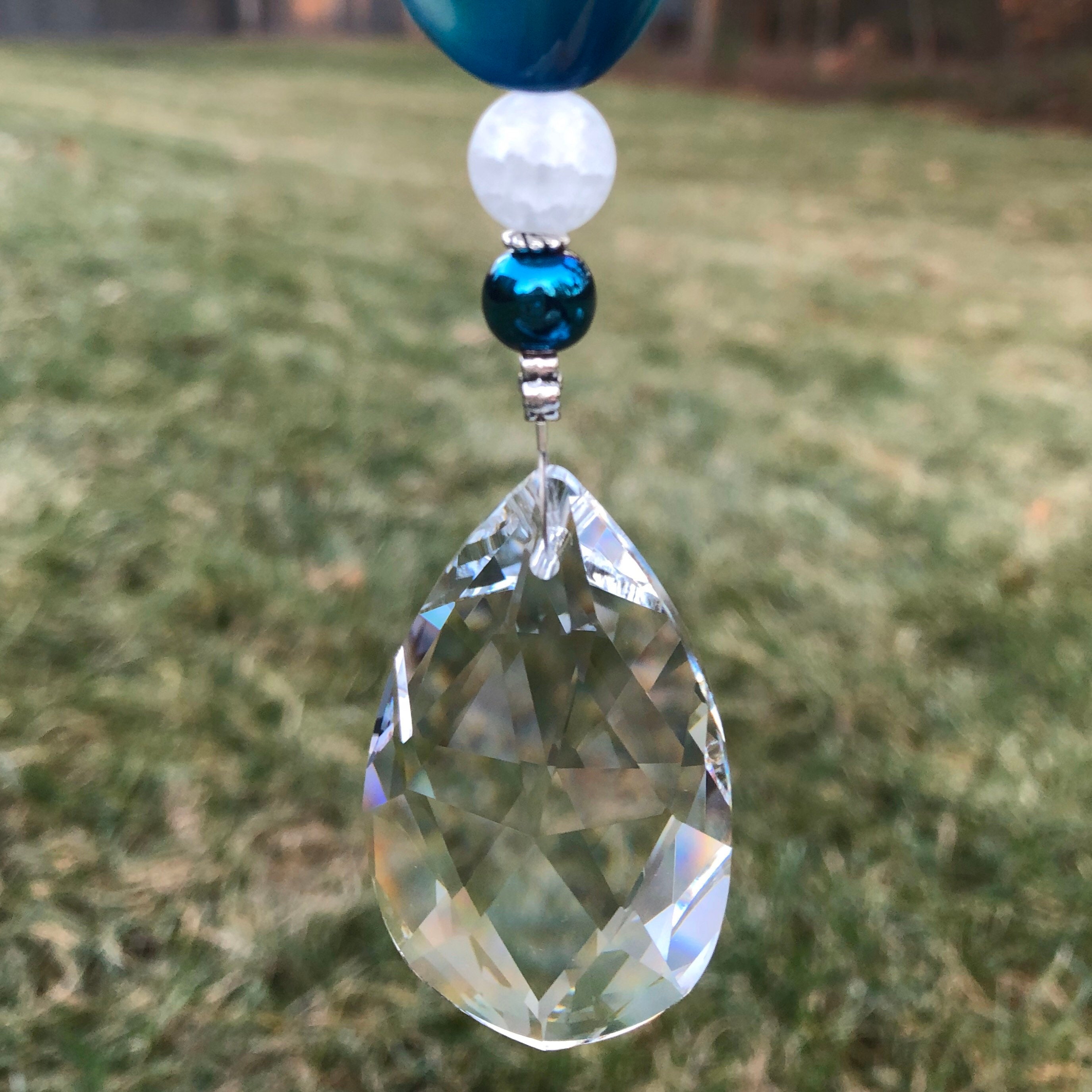 Dragonfly Crystal Suncatcher for Windows, Rainbow Maker, Hanging ...